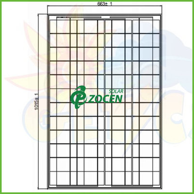 Industrielle Mono-PV kundenspezifische Sonnenkollektoren 90W mit hohem Beförderung PV-Glas