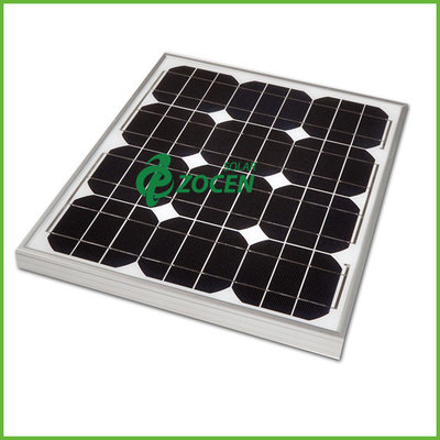 30 Watt Monokristallsilikon-kundenspezifische Sonnenkollektor-Glanzpunkt-Absorptions-