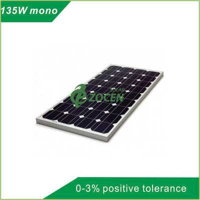 25 der Lebensdauer-monokristallinen Jahre Sonnenkollektor-135W 18V für Körperverletzung des Vorwurfs-12V