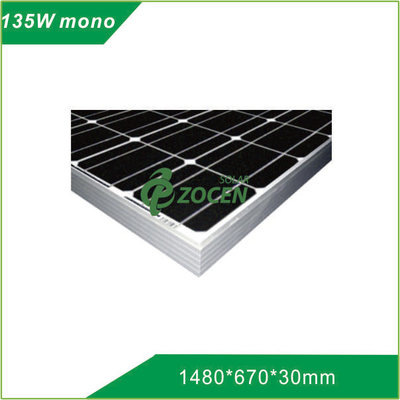 25 der Lebensdauer-monokristallinen Jahre Sonnenkollektor-135W 18V für Körperverletzung des Vorwurfs-12V