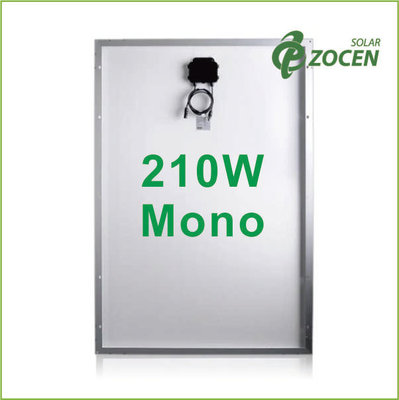 Tragbares 210W 36 Volt-monokristalline Sonnenkollektoren mit silbernem Rahmen