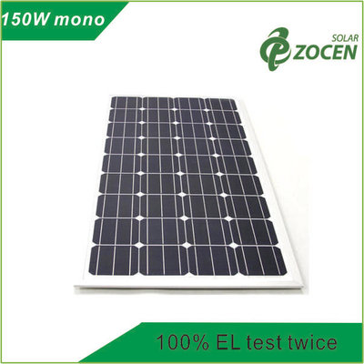 monokristalline Sonnenkollektoren 150W 18V PV für die Aufladung der Batterie 12V