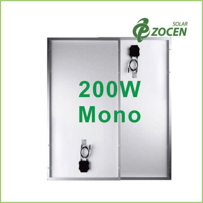 200 Watt anti- alternde monokristalline Sonnenkollektoren EVA für Dachspitze/das Kampieren