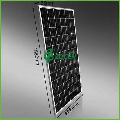 Tiefes Blau anodisierte Aluminiumrahmen-monokristalline Sonnenkollektoren 185Watt