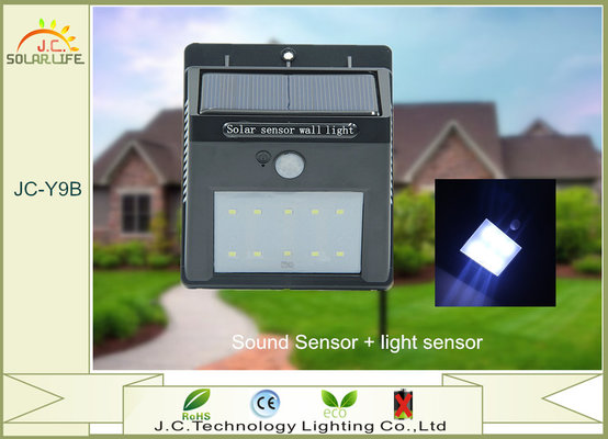 Starke Solar-LED Wandleuchte 200LM SMD 2835 1W mit monokristalliner Silikon-Platte