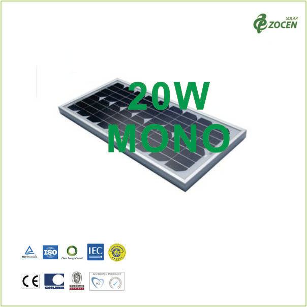 20W Off-Grid Solar Panels, 10 Years Product Warranty, Ideal for 12V Battery
