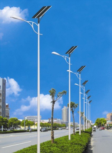 IP65 Aluminium Alloy Solar LED Outdoor Street Lights With 80 Pieces LED