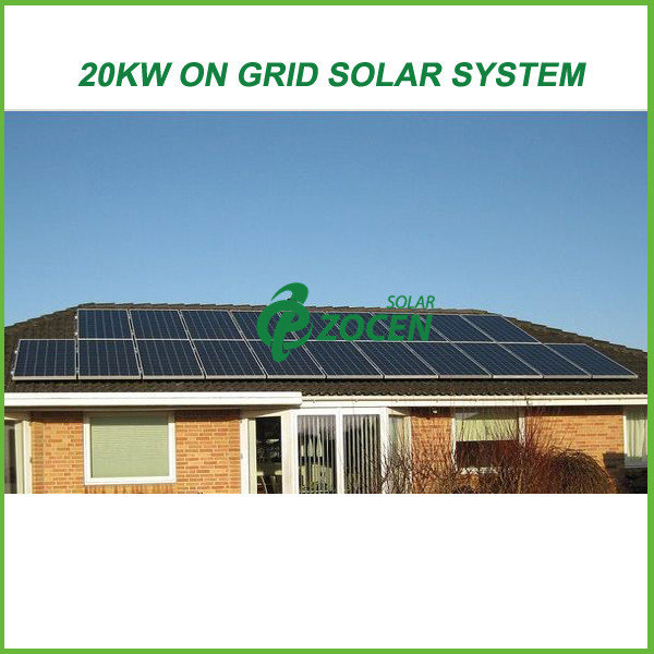 One stop solution 20kw on grid solar energy products for grid tied solar system