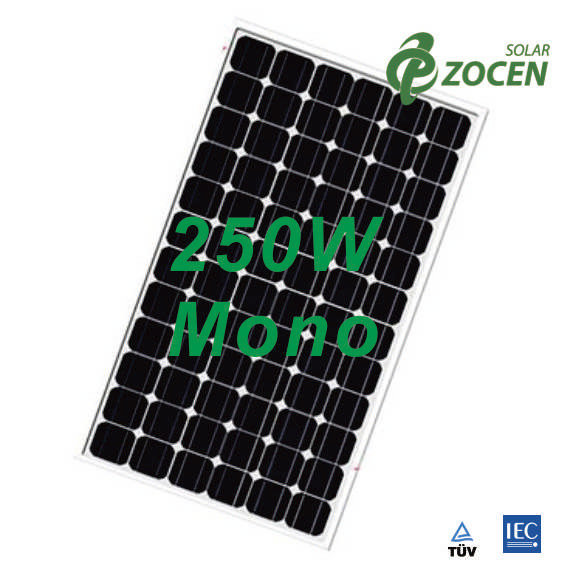 250 Watt-monokristalliner Sonnenkollektor für das Kampieren, tiefes Blau MCS/CHUBB bestätigt