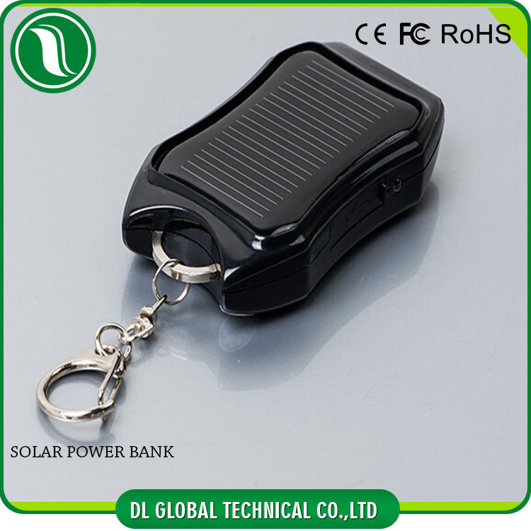 Erstklassiges Solarhandy-Ladegerät-tragbare bewegliche Energie-Bank 1200 Milliamperestunde Keychain
