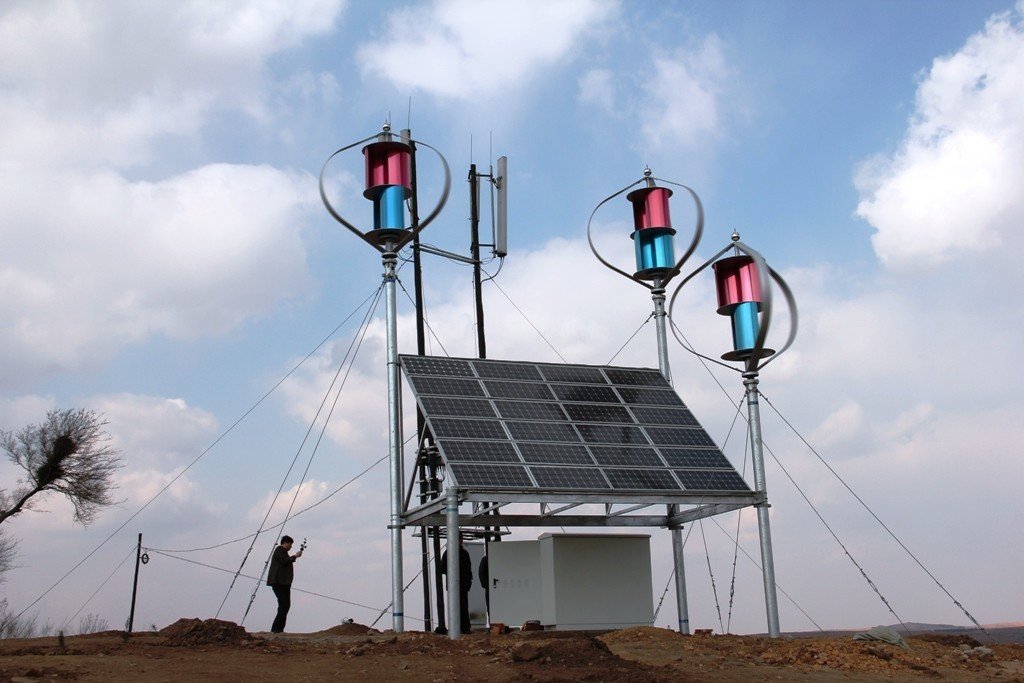 Weg von Gitter magnetischem Windkraftanlage-Sonnenwind-Straßenlaternefür Telekommunikation B