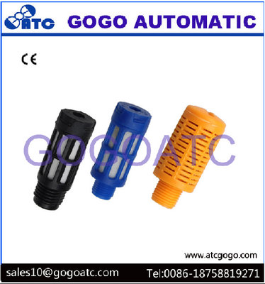 China Quick Connect Hose Pneumatic Exhaust Silencer , Pneumatic Vacuum Filter Pneumatic Muffler Silencer PSL PSU Series supplier