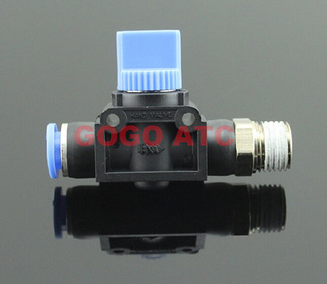 China Pneumatic Quick Coupler , HVFS Pneumatic Hand Valve Port 1/4" PT Hose 4mm Fitting Air Quick Coupling supplier