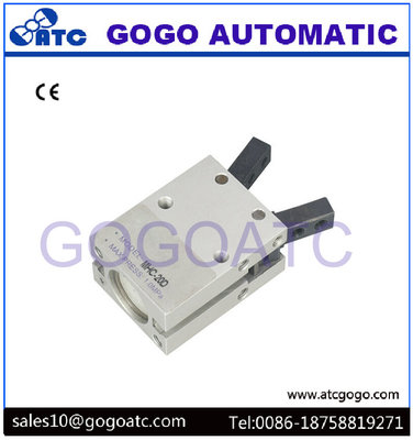China Pneumatic Double Acting Compact Air Cylinders Gripper Smc  Angular Style Aluminium Clamps Mhc2-10d supplier