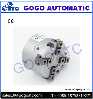 China Pneumatic Compact Air Cylinders Double Acting Parallel Grippers 0.1 - 0.6 Mpa Operating Pressure supplier