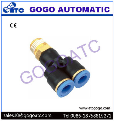 China 6 mm 1/8 PT 3 Joint Thread  Air Hose Couplings Fittings , Coupler Quick Connect For Air Cylinder Solenoid Valve supplier