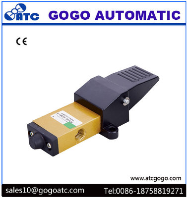 China 1/4 Inch Port 3 / 5 Way Foot Pedal Mechanical Control Valve 0.05 - 0.8mpa Wok Pressure supplier