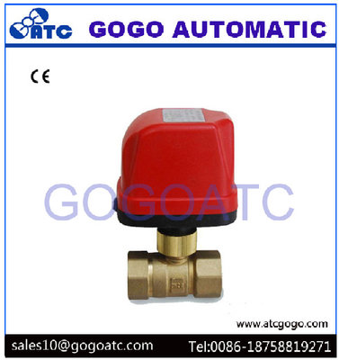 China DN20 G3/4" Quick Installation Electric Ball Valve For Apartment Heater System AC220V CR02 3 Wires Control supplier
