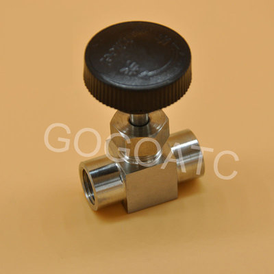 China Shut Off Needle Valve High Pressure , 304 Stainless Steel Needle Valve Parts 1/8 1/4 1/2 supplier