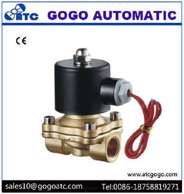110V AC Brass Air Gas Water Solenoid Valve Direct Drive Type G1/8" - G2" Port Size supplier