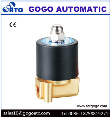 110V AC Brass Air Gas Water Solenoid Valve Direct Drive Type G1/8" - G2" Port Size supplier