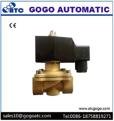 Brass Solenoid Valves , AC220V 12V DC Normally Close 2 Way Solenoid Valves supplier