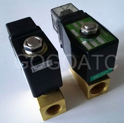 Normally Open Mini Water Solenoid Valve 2 - Port  2 - Position 3/8" BSP 110V AC 4 mm NBR supplier
