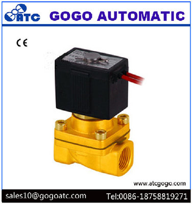 Two Way 1/4 Inch Port 2 Way Solenoid Valves High Temperature Wire Lead SMC Type supplier