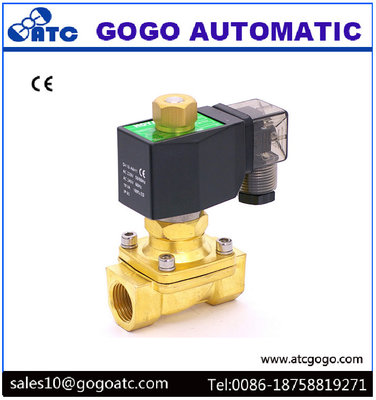 Normally Close / Open Water Solenoid Valve With Stainless Steel / Brass Body Material supplier