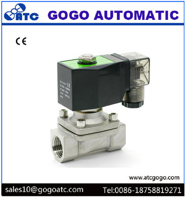2 Way Direct Acting Solenoid Valve , 12V DC Solenoid Valve Zero Pressure Start Plug Type supplier