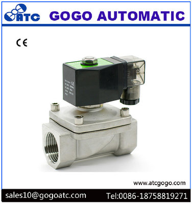 2 Way Direct Acting Solenoid Valve , 12V DC Solenoid Valve Zero Pressure Start Plug Type supplier