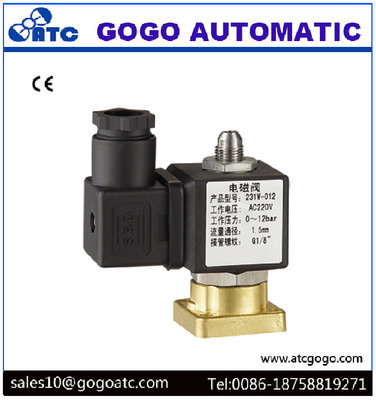 Plate Air Compressor Solenoid Valve 3 Way Direct Acting 10 - 120℃ Medium Temp Ip65 supplier