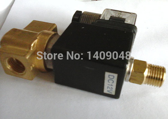 Brass Small Gas / Water Solenoid Valve 3 way 1/8" BSP 12V DC 1.5mm NBR Seals supplier