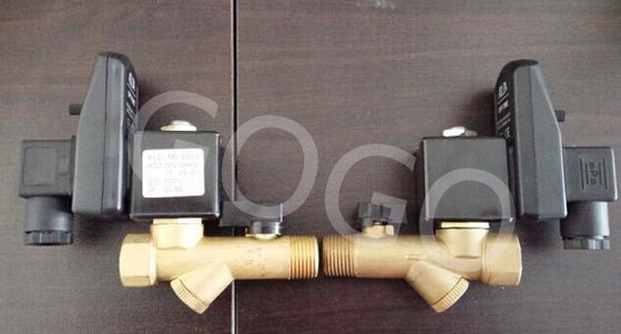 Auto 2 way 2 position solenoid valve With Timer , 24v Electric Solenoid Drain Valve supplier