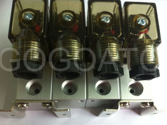 3 Way Pneumatic Solenoid Valve Micro Control Gas Electric Valve With Plug Type Light supplier