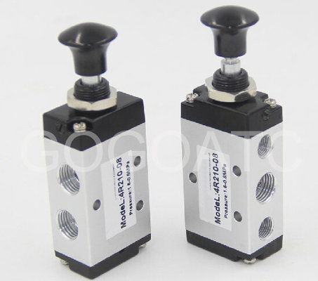 Pneumatic 2 Position 5 Way Air Valve , 1/8" Port Manual Hand Operated Air Valve supplier