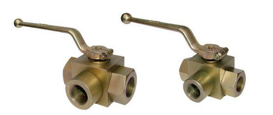 2 Position 3 Way Ball Valves ,  High Pressure Hydraulic Stainless Steel Ball Valve supplier