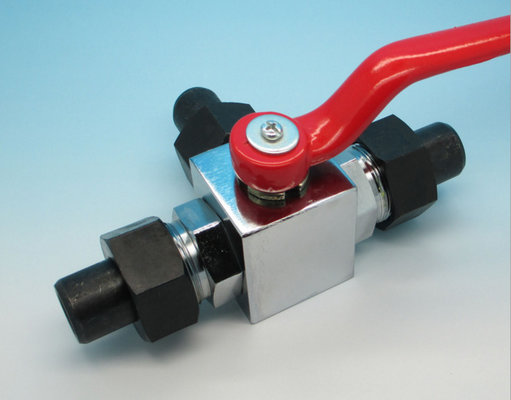 2 Position 3 Way Ball Valves ,  High Pressure Hydraulic Stainless Steel Ball Valve supplier