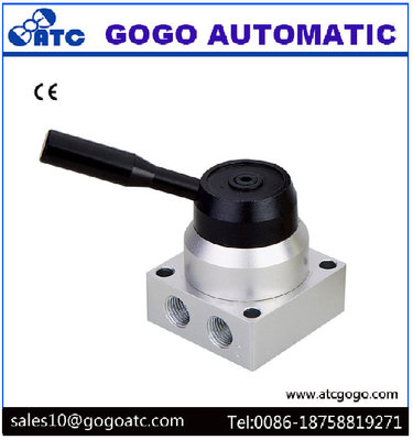 1/8" Port  Manual Air Control Valve 4 Way 3 Position Pneumatic High Performance supplier
