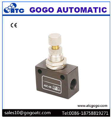 1/2 Joint Pipe Bore Flow Control Check Valve , One Way Throttle Pneumatic Actuator Valve supplier