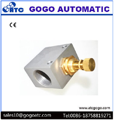 1.5MPa Pneumatic Flow Control Valve , 1/4 Inch Bsp Thread One Way Restrictor Valve supplier