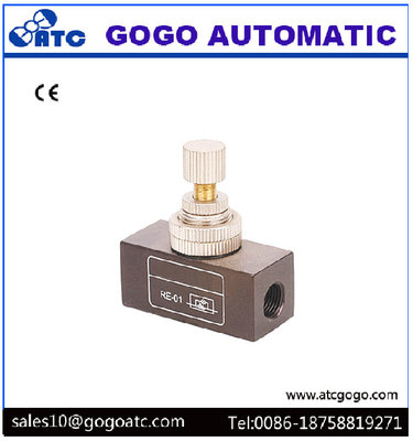 Pneumatic Air Flow Control Restrictor Check Valve 0 - 60°C Operting Temp 1/4" Bspp Port Size supplier
