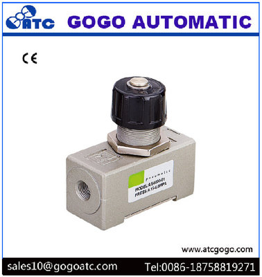 Large Flow Air Control Variable Control Valve With Aluminum Alloy Material 1/8" 1/4" 3/8" 1/2" Port Size supplier