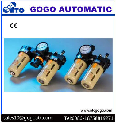 Air Compressor Pressure Regulator For Filling Machine , Industrial Air Filter Regulator With Gauge supplier