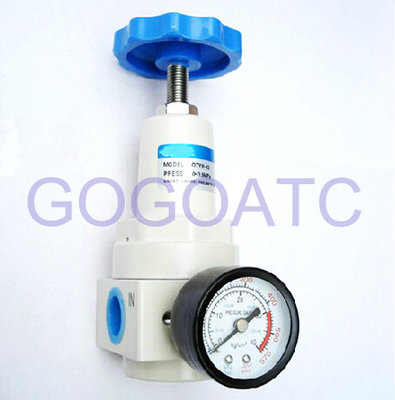 High Pressure Air Regulator With Pressure Gauge Inlet Port Thread 1/2 Inch BSP supplier