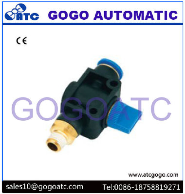 Pneumatic Quick Coupler , HVFS Pneumatic Hand Valve Port 1/4" PT Hose 4mm Fitting Air Quick Coupling supplier