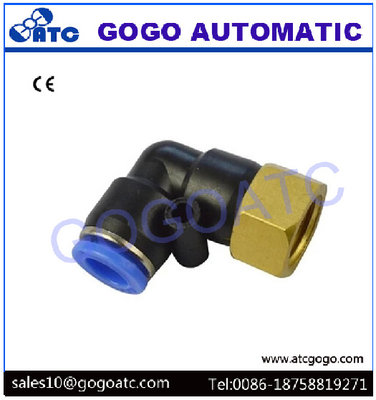 Quick Connect Hose Fittings With 6mm 1/4 Inch Female Thread 90 Degree Elbow supplier