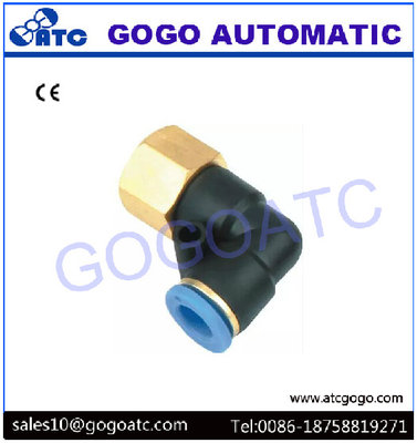 Quick Connect Hose Fittings With 6mm 1/4 Inch Female Thread 90 Degree Elbow supplier