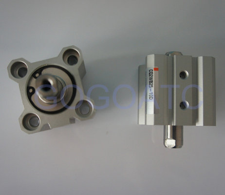 Compact Air Cylinders CQ2WB12-10 bore 12mm stroke 10mm Standard Double Acting Double Rod pneumatic cylinder supplier