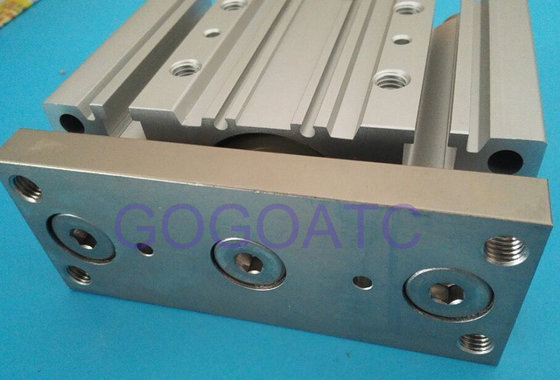 Compact Guided Pneumatic Cylinder , Single Rod Double Acting Smc Air Cylinder supplier